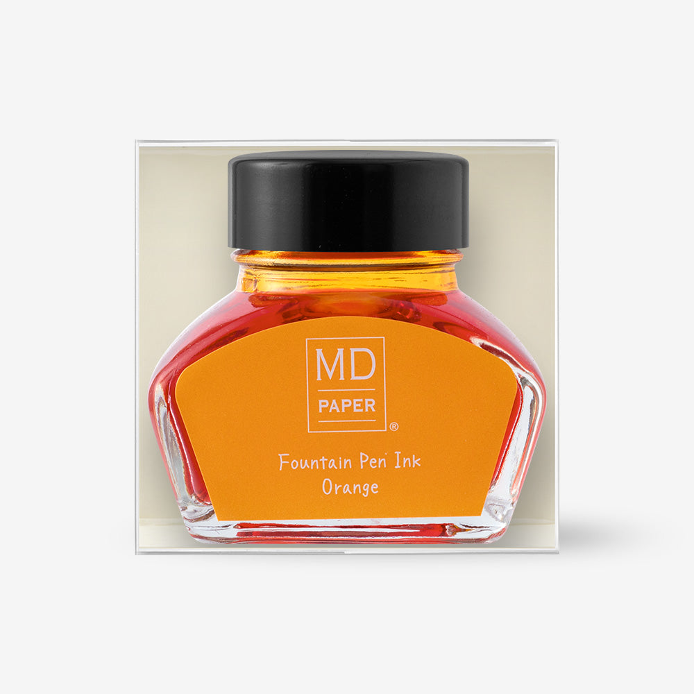Midori MD Bottled Ink - Orange - Fountain Pen Ink – ink'd Pens